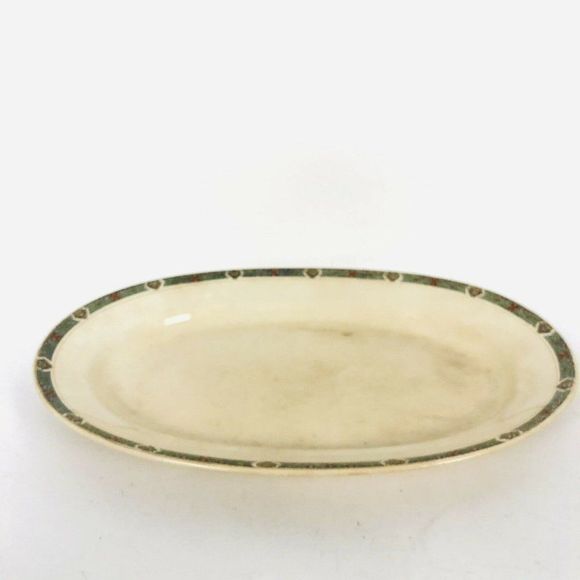 TST Co | Dining | Tst Co Veronachinamade In Usa 1 Green Floral Trim ...